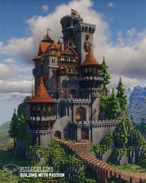 Castle Blueprint For Minecraft Artofit