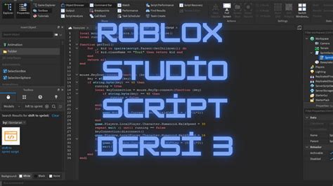Roblox Studio/Roblox Studio Script Dersleri 3 - YouTube