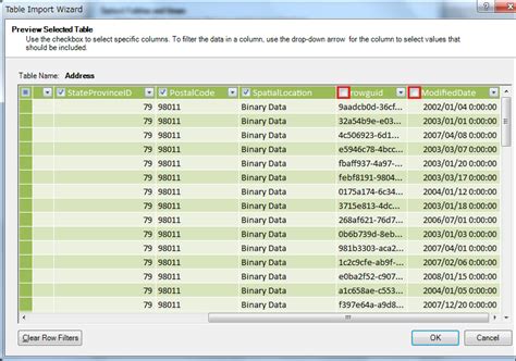 Filtering The Data To Be Imported Intermediate Instant Creating