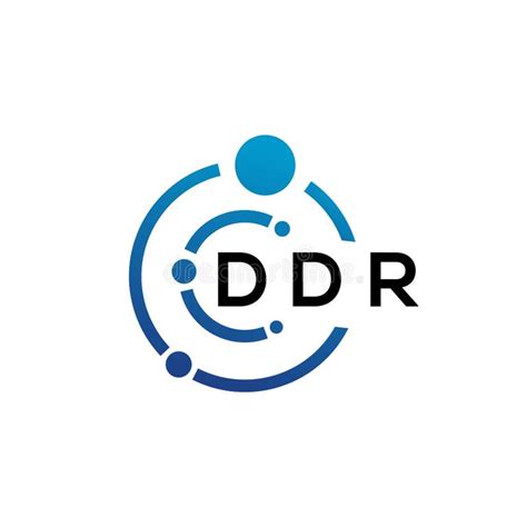 ddr letter logo design on white background ddr creative initials