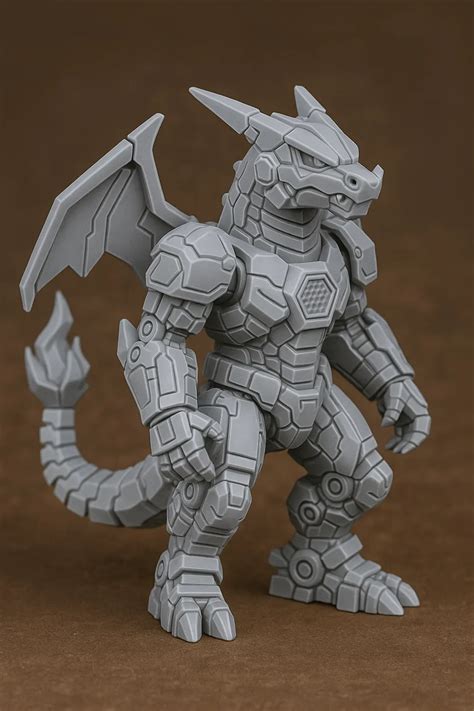 Mecha Charizard Pokemon By Swotar Makerworld Download Free 3d Models