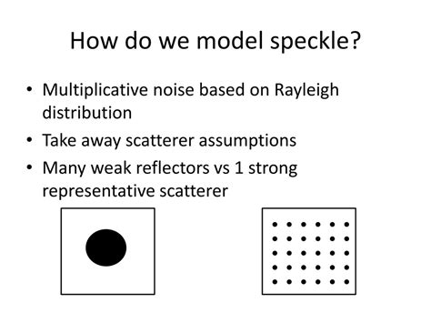ppt modeling speckle noise in matlab for imaging applications