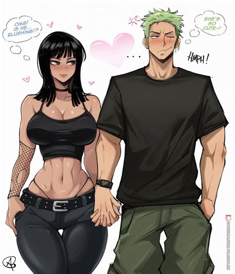 Nico Robin And Roronoa Zoro One Piece Drawn By Almualim Danbooru