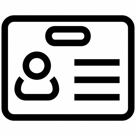 Id Card Identity Pass Identification Icon Download On Iconfinder