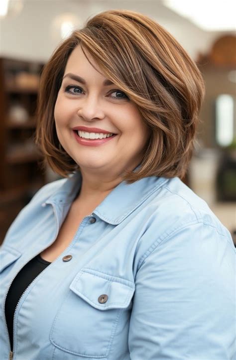 40 Layered Bob Hairstyles For Women Over 50 Sun Kissed Brown Layered