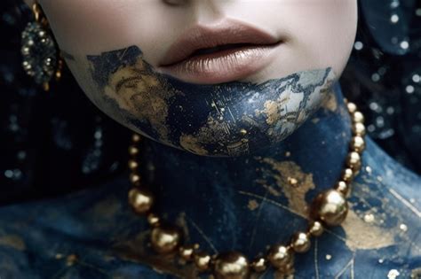 Premium Ai Image Close Up Model Lips