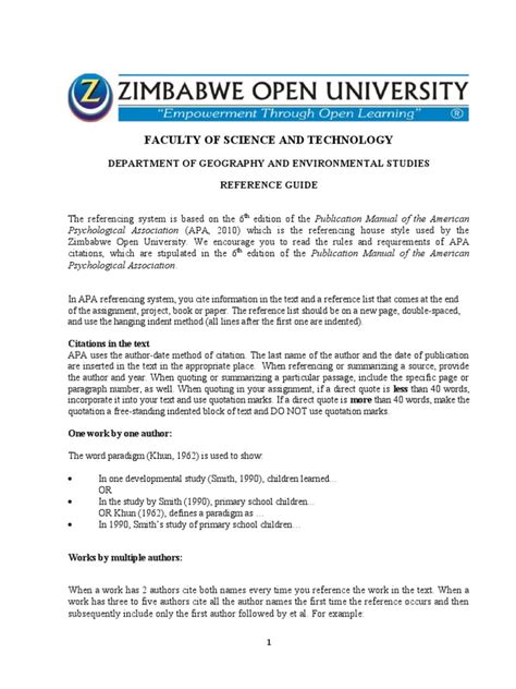 Apa Referencing Document Pdf Digital Object Identifier Citation