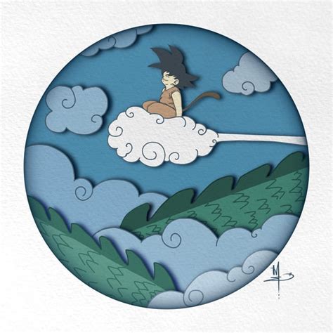 Goku Chillin On Flying Nimbus [oc] R Dbz