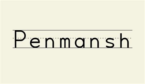 Penmanship Print Free Font