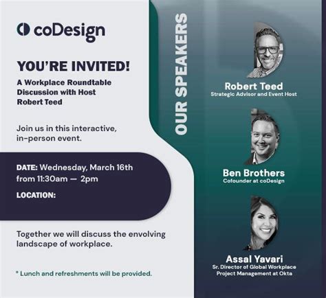 Ben Brothers On Linkedin Robert Teed Assal Y And The Codesign Team Are Hosting An In Person