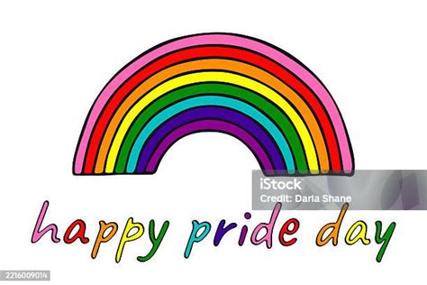 Colorful Rainbow Shape Gay Pride Flag Happy Pride Day Lgbtq Community