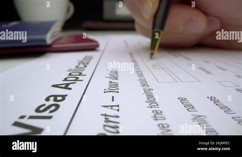 Completing Application Form Stock Videos And Footage Hd And 4k Video Clips Alamy