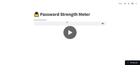 Python Streamlit Cybersecurity Passwordstrength Giaic Learning