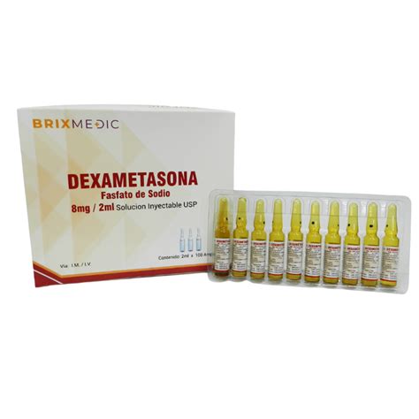 Dexametasona 8 Mg 2 Ml SoluciÓn Inyectable Usp Brix Medic Productos Farmacéuticos