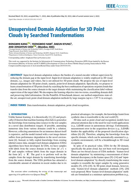 pdf unsupervised domain adaptation for 3d point clouds by searched