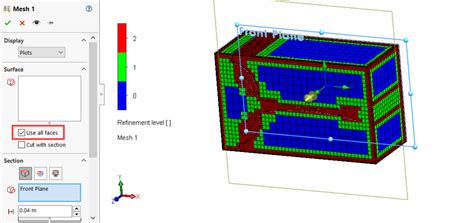 How To Section Cut A Mesh Results Plot In Solidworks Flow Simulation