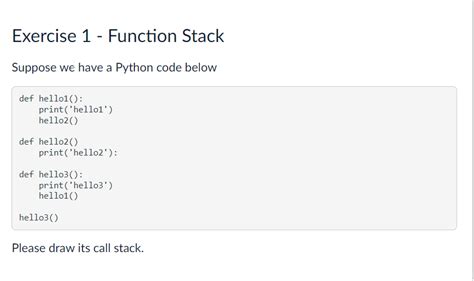 Solved Exercise Function Stack Suppose We Have A Python Chegg