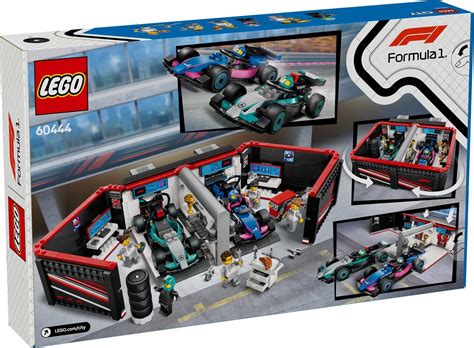 LEGO 60444 City Fomula F1 Garage Mercedes AMG Alpine Cars Building Toy Set 678 Pieces