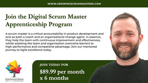 Growing Scrum Masters Growing Scrum Masters Apprenticeship Program
