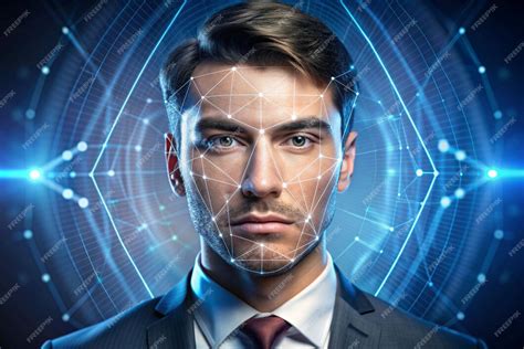3d Face Recognition Illustration Concept Of Facial Recognition Face Id System Biometric