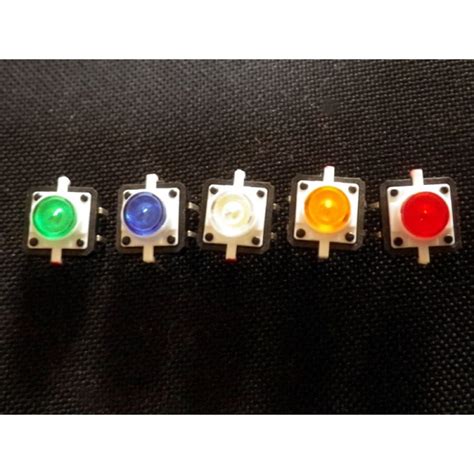 Bouton poussoir avec LED incorporée