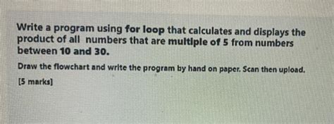 Solved Write A Program Using For Loop That Calculates And Chegg Com