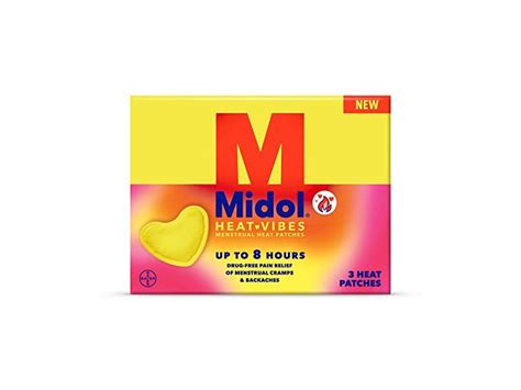 Midol Heat Vibes Menstrual Heat Patches 3 Counts Ingredients And Reviews