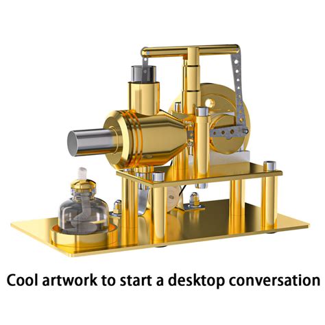 Enjomor Diy Hot Air Stirling Engine Model Building Kits Golden