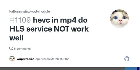 Hevc In Mp4 Do HLS Service NOT Work Well Issue 1109 Kaltura Nginx