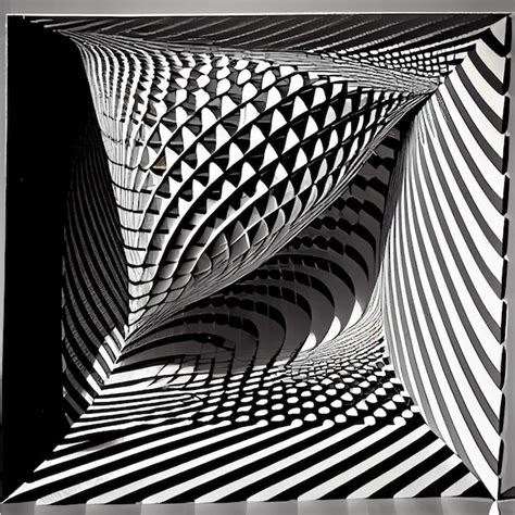 Premium Photo Arafed Image Of A Black And White Photo Of A Geometric Structure Generative Ai