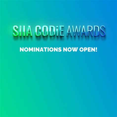 nominations for the 38th annual codie awards now open siia