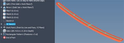 Solved Thicken Offset Projected Geometry On Curve Autodesk Community