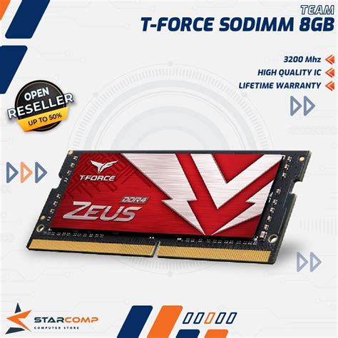 Jual Team T Force Zeus Ddr4 8gb 3200 Single Sodimm Ram Shopee Indonesia