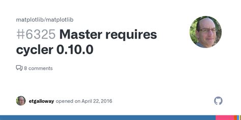 Master Requires Cycler Issue Matplotlib Matplotlib GitHub