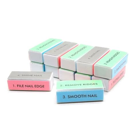 4 Sided Colorful Buffer Files Set 4pcs The 1k Shop