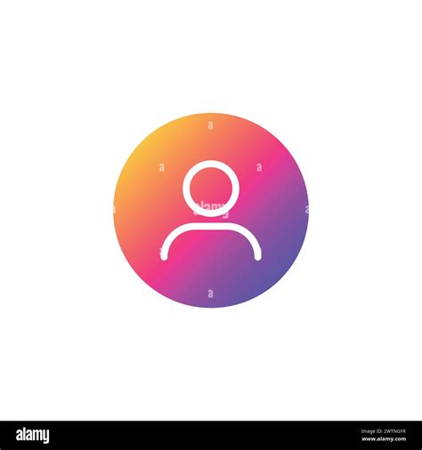 User Profile Gradient Icon Modern User Identity Digital Social