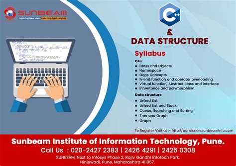 data structure classes in pune c and data structure course sunbeam