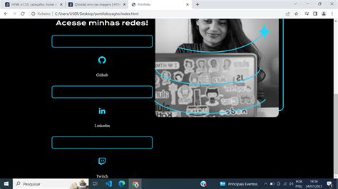 Dúvida Erro Nas Imagens Html E Css Cabeçalho Footer E Variáveis
