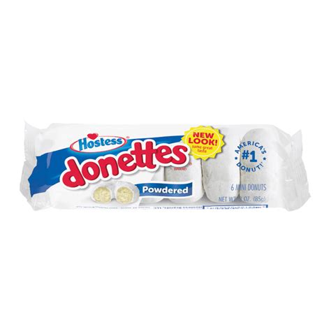Hostess Mini Donettes Powered Sugar American Cake Sweetiz