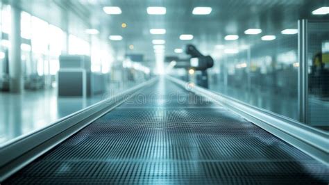 Modern Factory Conveyor Belt System In Operation Stock Illustration Illustration Of Conveyor