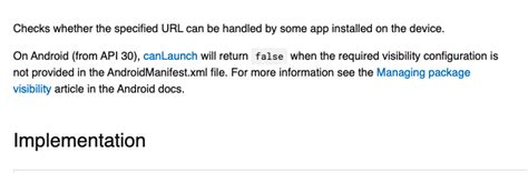 i cannot run this library [url launcher] on android 11 but other low