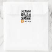 Bitcoin Wallet QR Code Sticker Zazzle