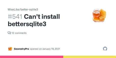 Cant Install Bettersqlite3 · Issue 541 · Wiselibsbetter Sqlite3 · Github
