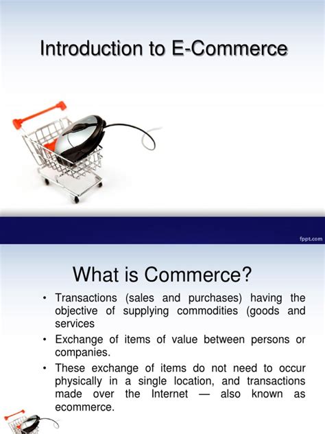 Introduction To E Commerce Pdf E Commerce Electronic Business
