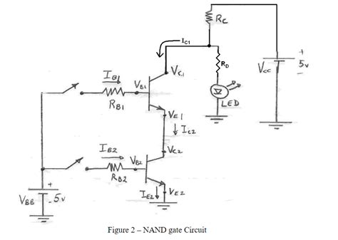 Solved On The Breadboard Construct The Nand Gate
