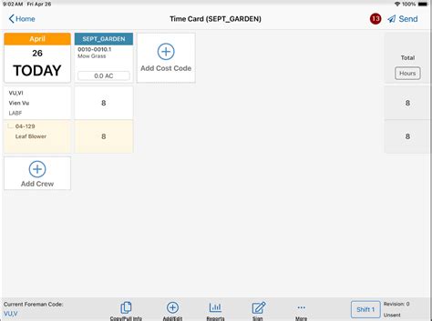 How To Create A Time Card In Hcss Field