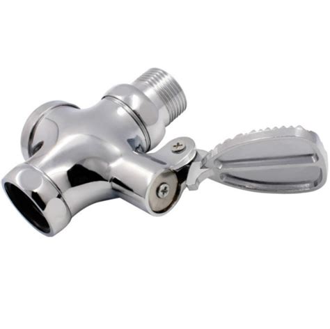 1 인치 스툴 플러싱 밸브 풋 페달 소변기 지연 밸브 쪼그리고 앉는 화장실 플러싱 밸브 스타일 구리 작게