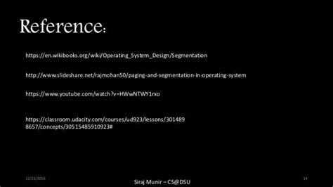 segmentation in operating systems
