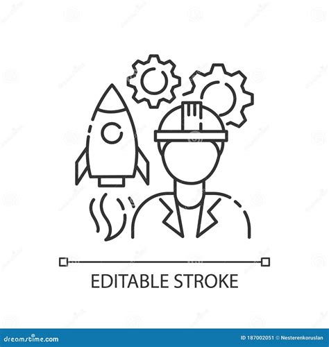 Linear Aerospace Icon From Astronomy Outline Collection Thin Line Aerospace Vector Isolated On