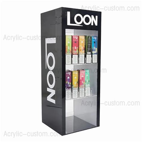 Vape Display Case Custom Logo Retail Acrylic Display Cases